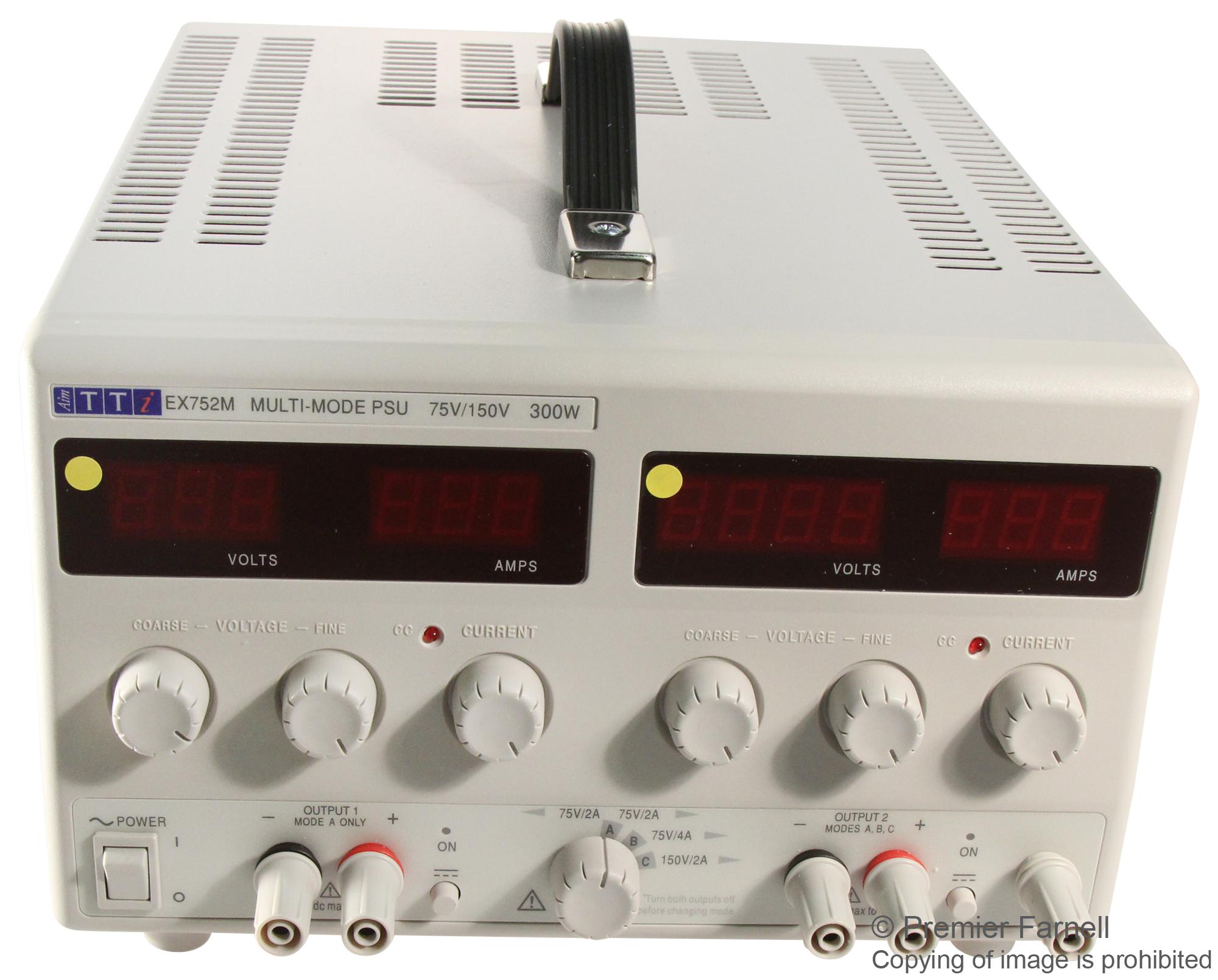EX752M - Aim-tti Instruments - Bench Power Supply, Mixed Mode Regulated ...