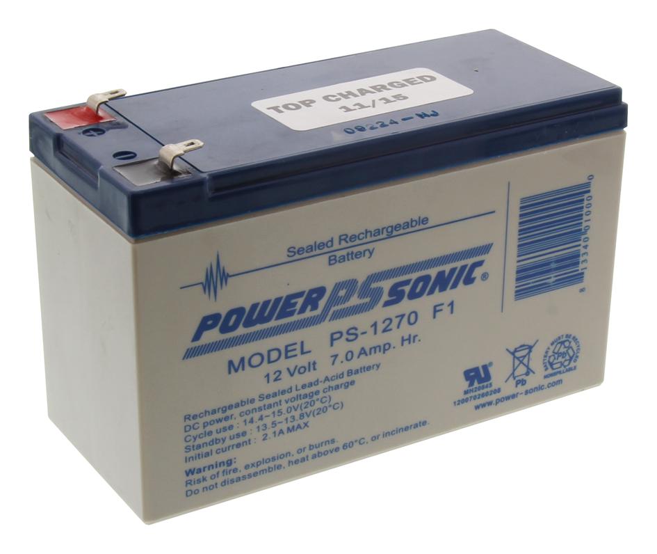 PS1270 - Powersonic - Rechargeable Battery, 12 V, Lead Acid