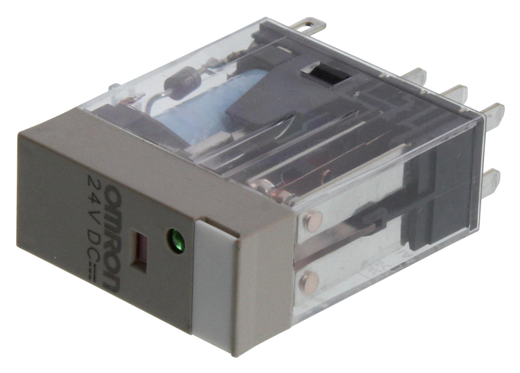 G2R-2-SND DC24(S) - Omron Industrial Automation - Power Relay, DPDT, 24 VDC