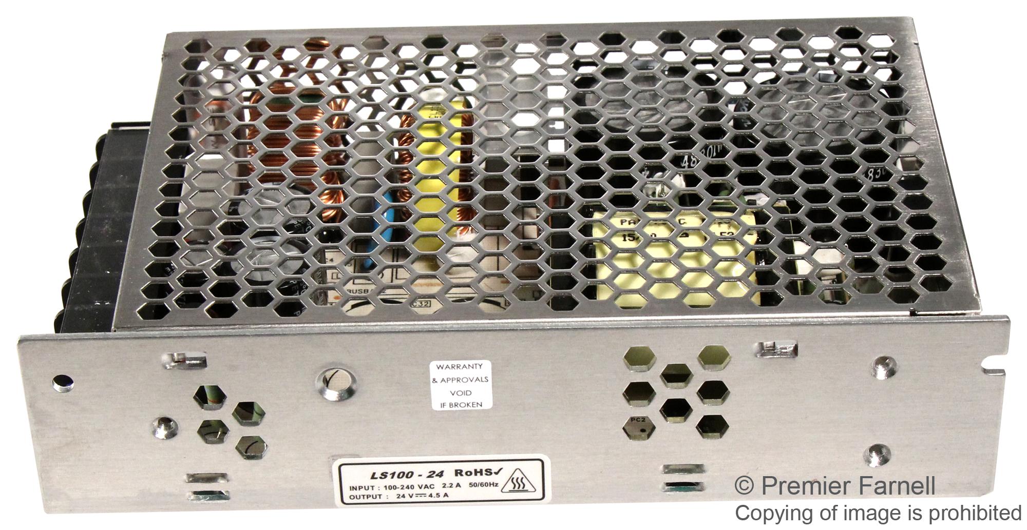 LS100-24 - Tdk-lambda - AC/DC Enclosed Power Supply (PSU), 1 Outputs, 100 W