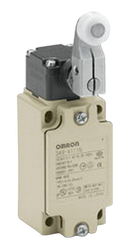 D4B-2111N - Omron Industrial Automation - Limit Switch, Top Roller Plunger, SPST-NC