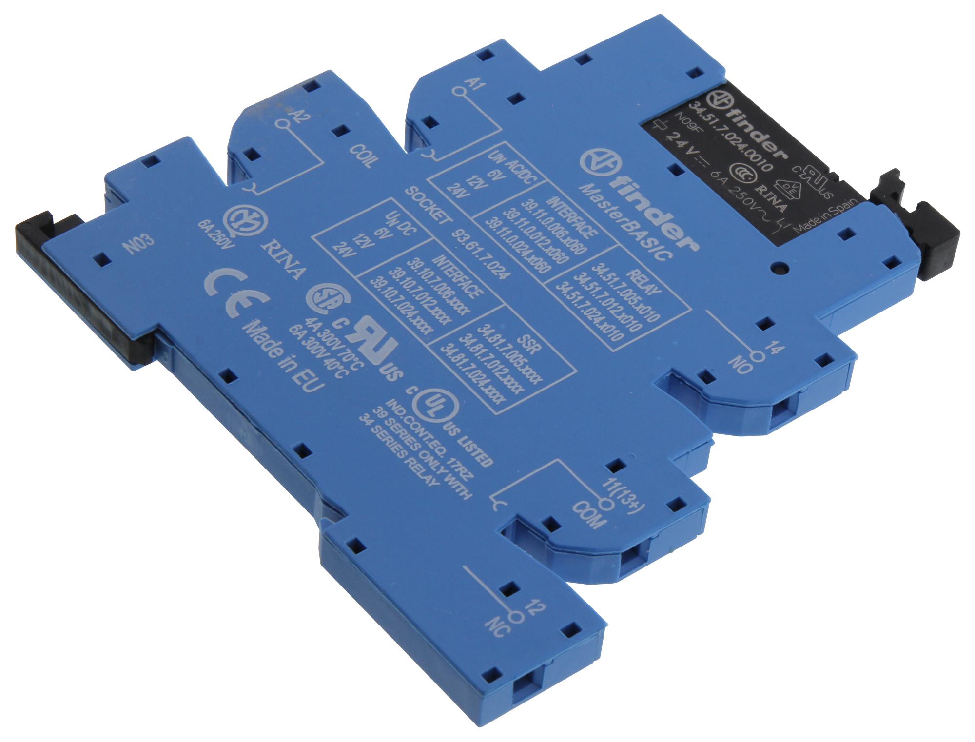 39.11.0.024.0060 - Finder - General Purpose Relay, 39 Series, Interface