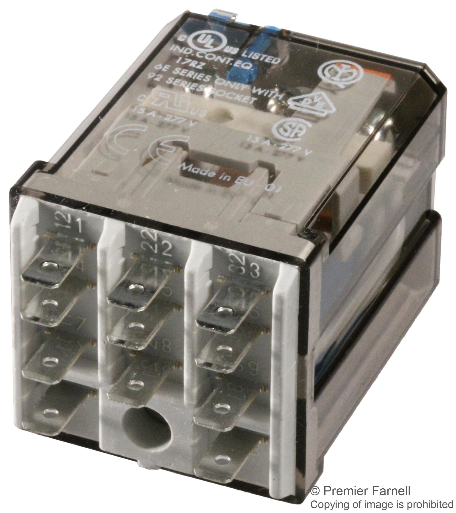 62.33.9.024.0040 - Finder - Power Relay, 3PDT, 24 VDC