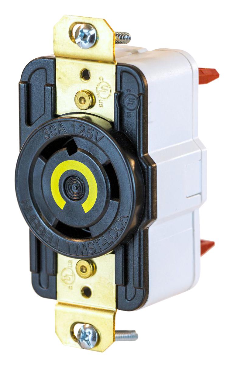 HBL2610ST - Hubbell Wiring Devices - Power Entry Connector, NEMA L5-30R ...
