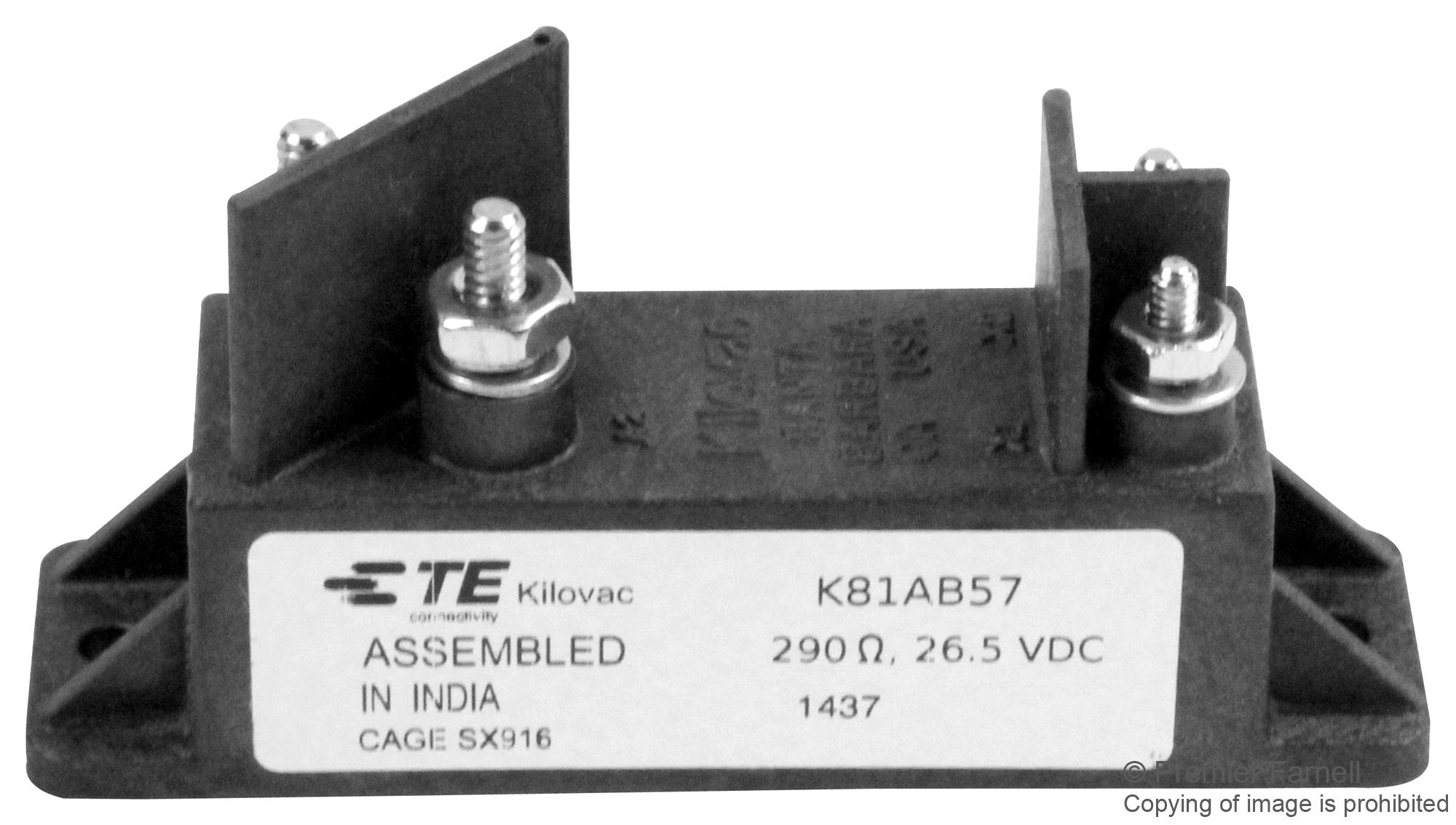 K81AB57 - Kilovac - Te Connectivity - General Purpose Relay, K81 Series ...
