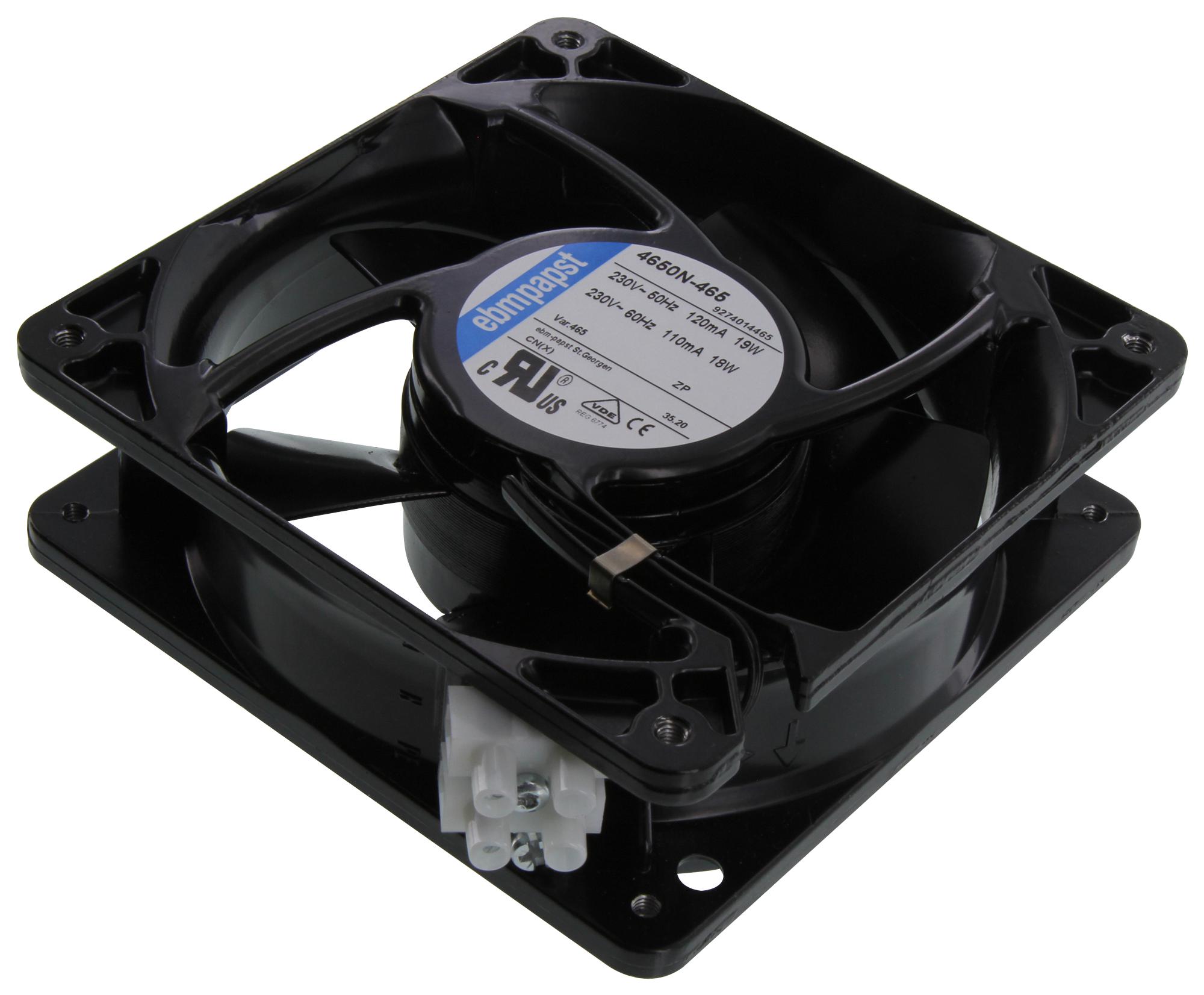 4650N-465 - Ebm-papst - AC Axial Fan, 230V, Square