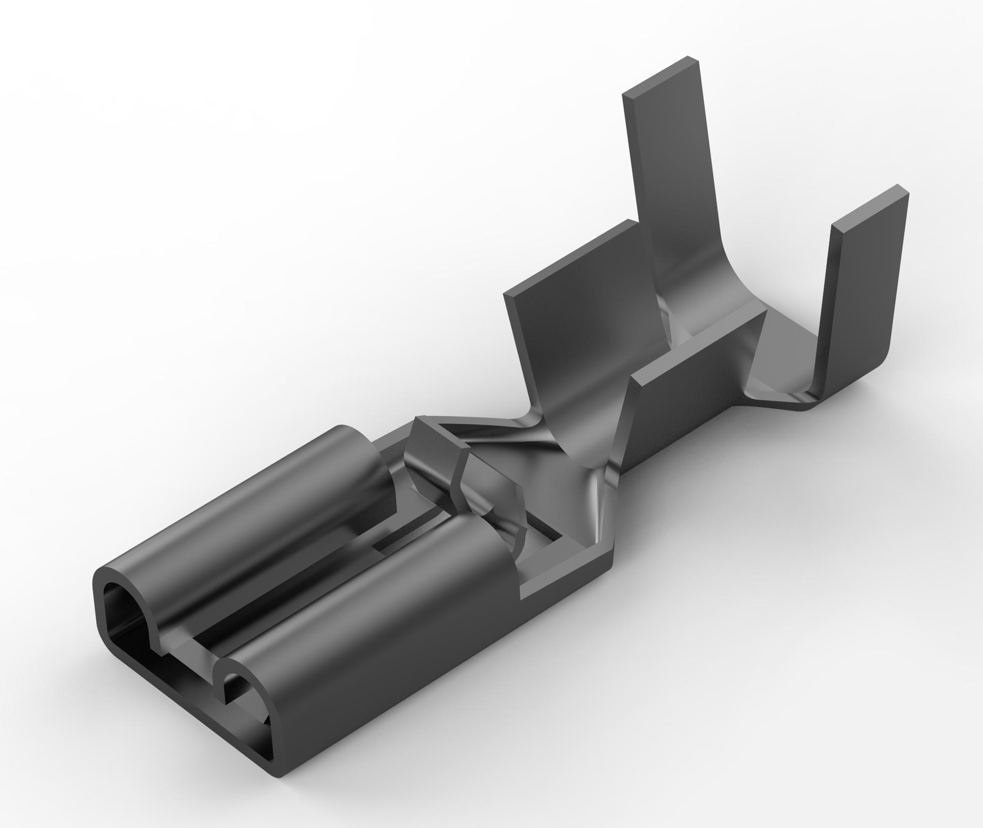 1217114-2 - Amp - Te Connectivity - Quick Disconnect Terminal, Positive Lock 187 Series, Female ...