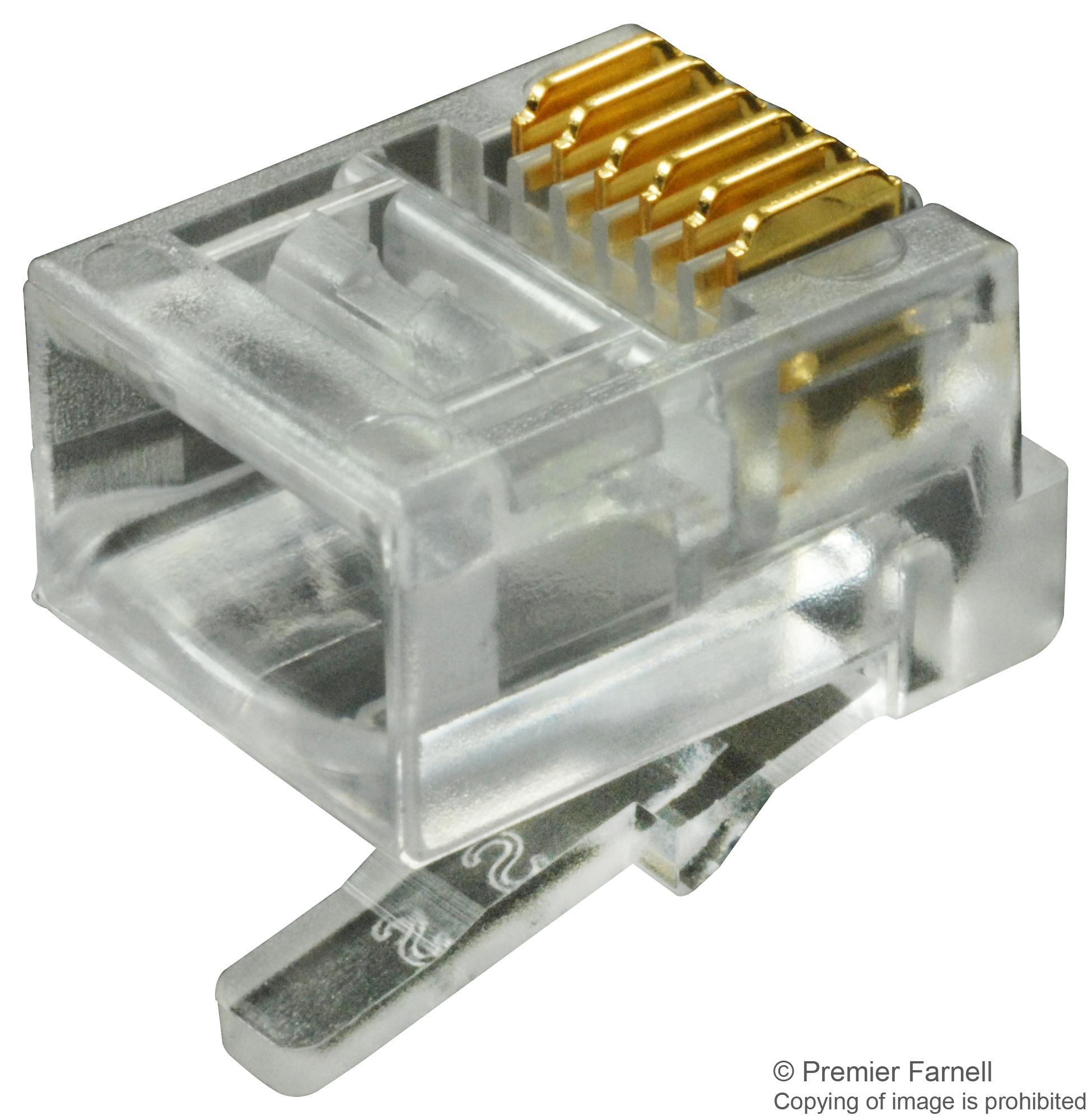 940-SP-3066-OST - Stewart Connector - Modular Connector, RJ11 Plug, 1 x ...