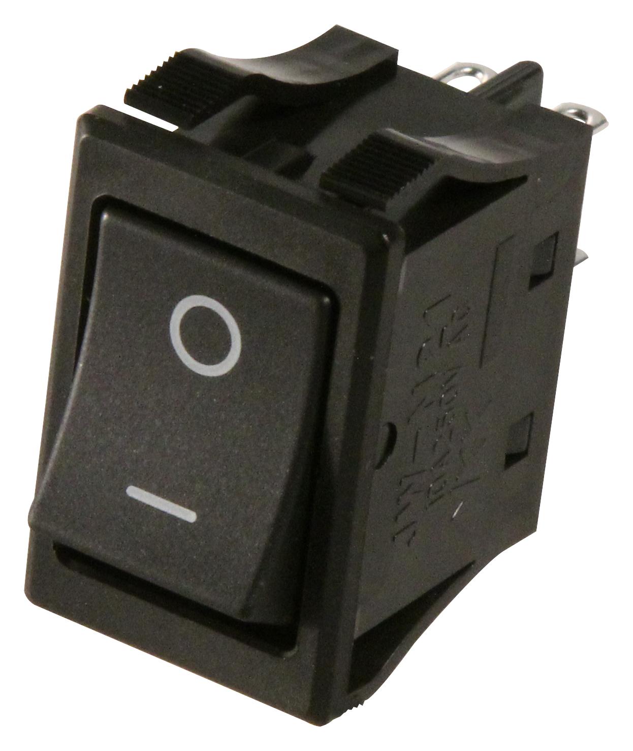 JWM21RA1A - Nkk Switches - Rocker Switch, On-None-Off, DPST