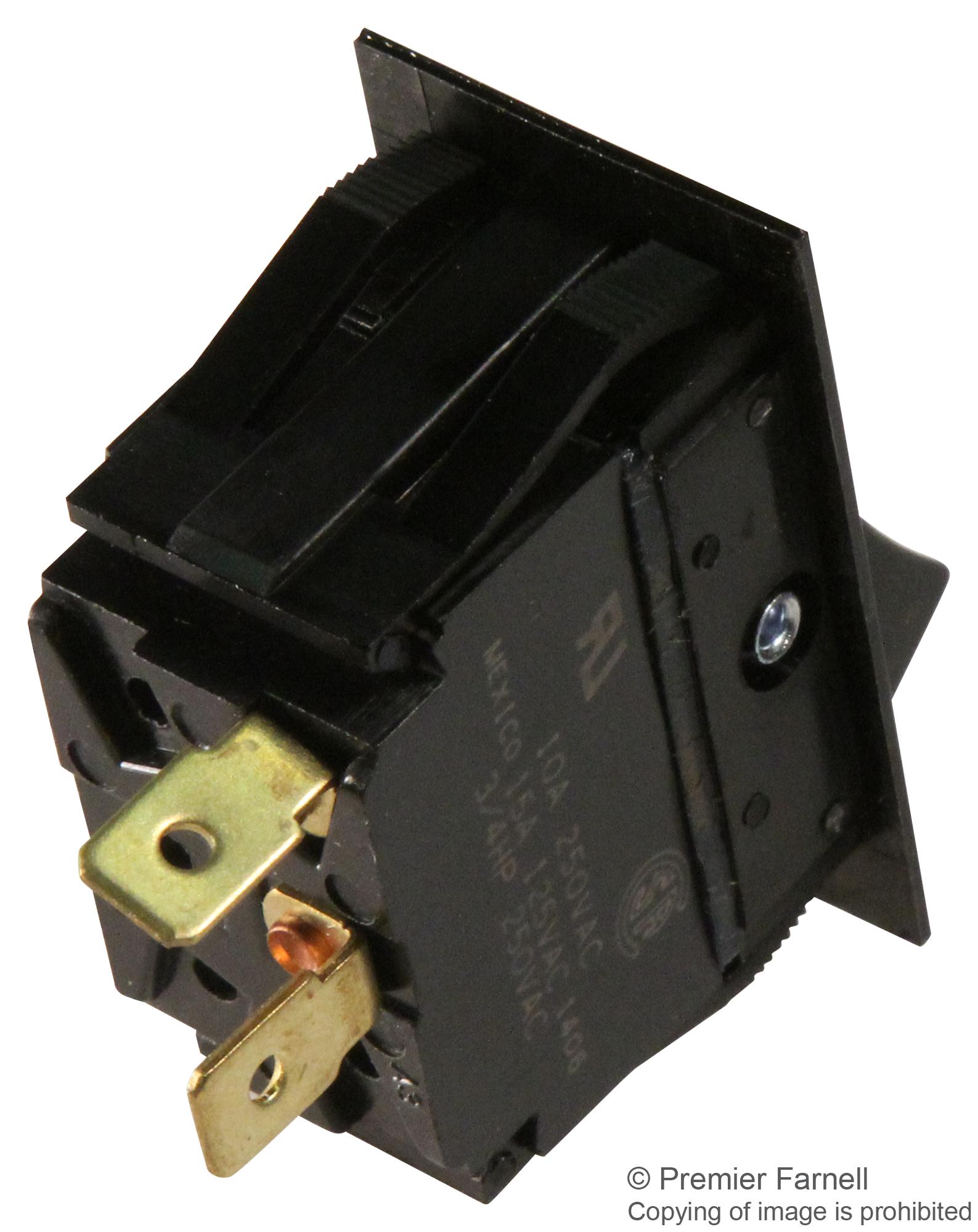 8055K23Z7V - Eaton - Rocker Switch, Non Illuminated, SPST