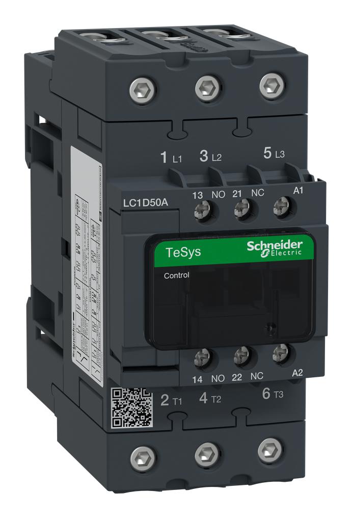 LC1D50AB7 - Schneider Electric - Contactor, LC1D, 50 A