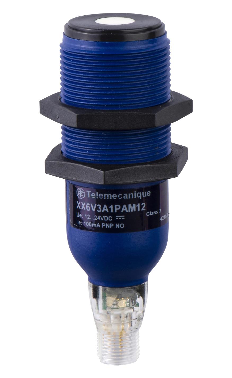 XX6V3A1PAM12 - Telemecanique Sensors - Ultrasonic Sensor, 180 kHz, 1 m