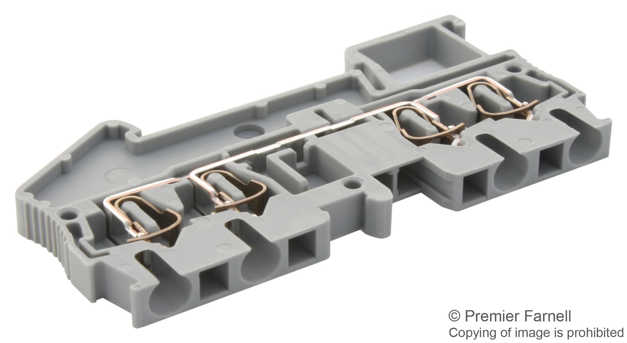 3031306 - Phoenix Contact - DIN Rail Mount Terminal Block, 4 Positions ...