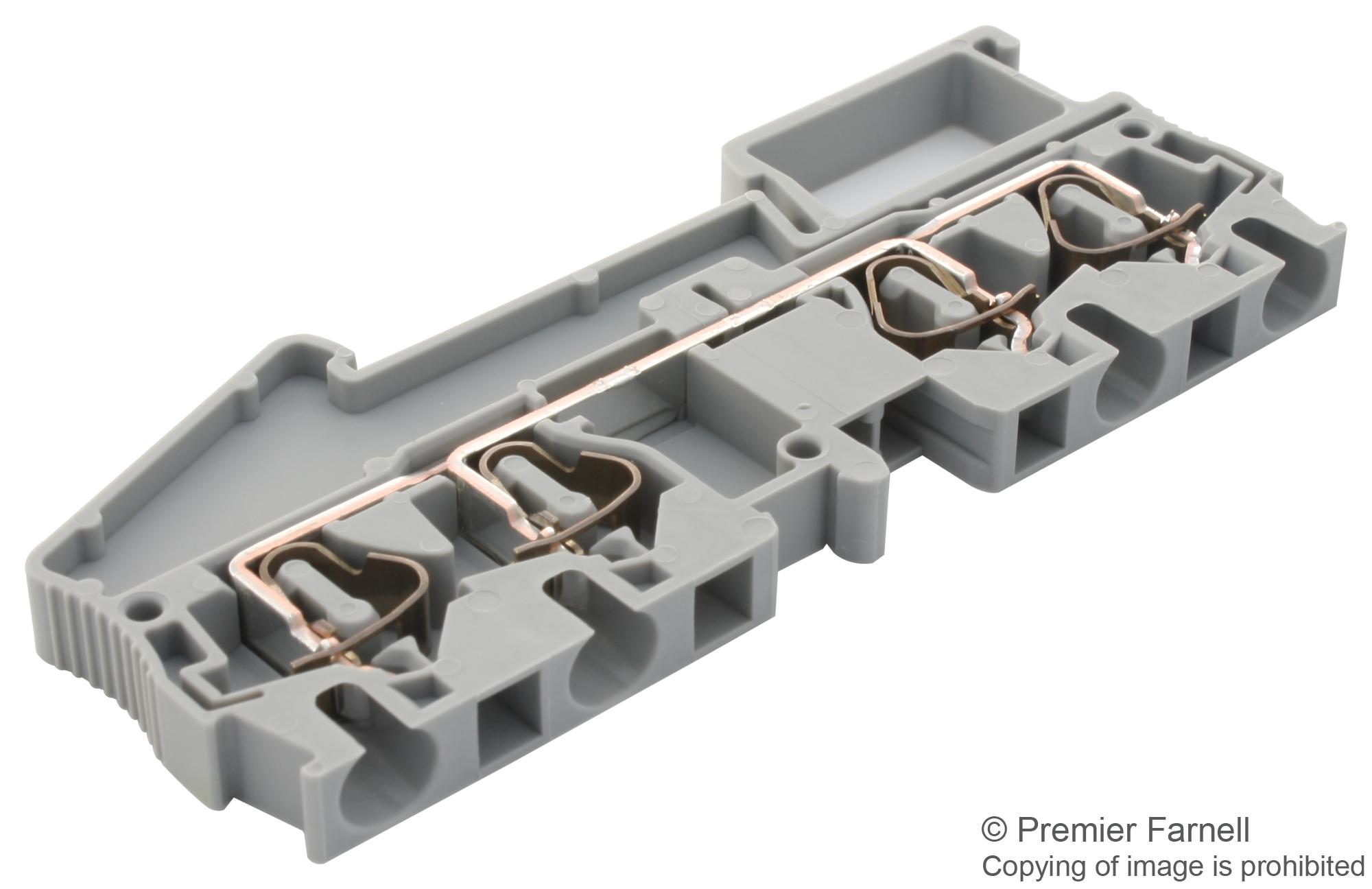 3031445 - Phoenix Contact - DIN Rail Mount Terminal Block, 4 Positions ...