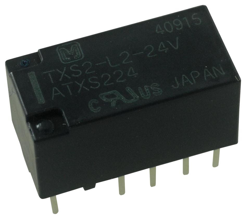 TXS2-L2-24V - Panasonic - Signal Relay, 24 VDC, DPDT