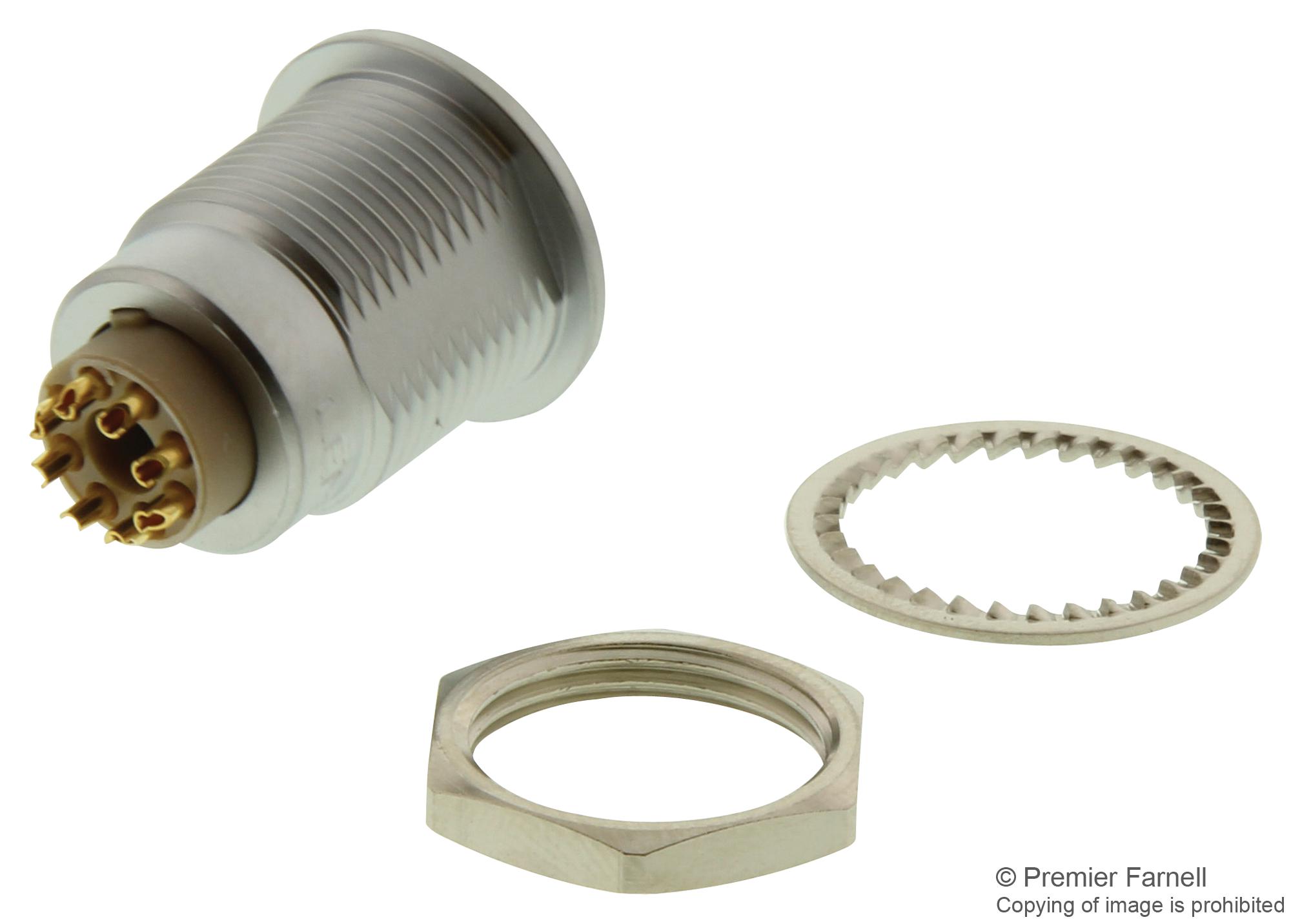 EGG.2B.308.CLL - Lemo - Circular Connector, 2B Series, Panel Mount ...