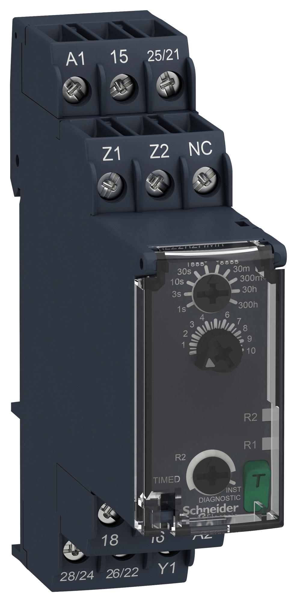 RE22R2HMR - Schneider Electric - Relevador con Retardo de Tiempo, 0.05 ...
