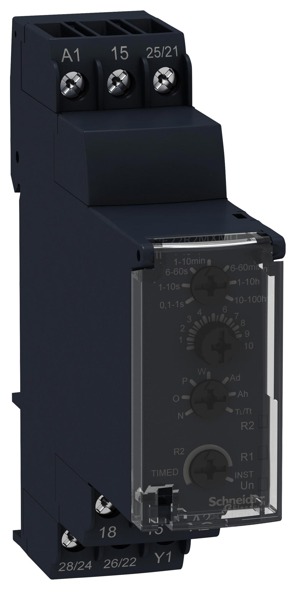 RE22R2MMU - Schneider Electric - Time Delay Relay, 0.1 s, 100 h