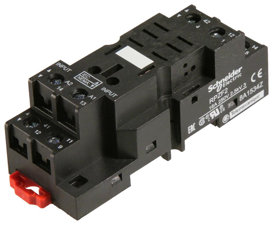 RPZF2 - Schneider Electric - Relay Socket, DIN Rail, Cage Clamp / Screw