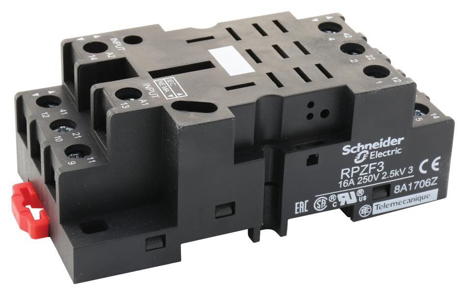 RPZF3 - Schneider Electric - Relay Socket, DIN Rail, Screw