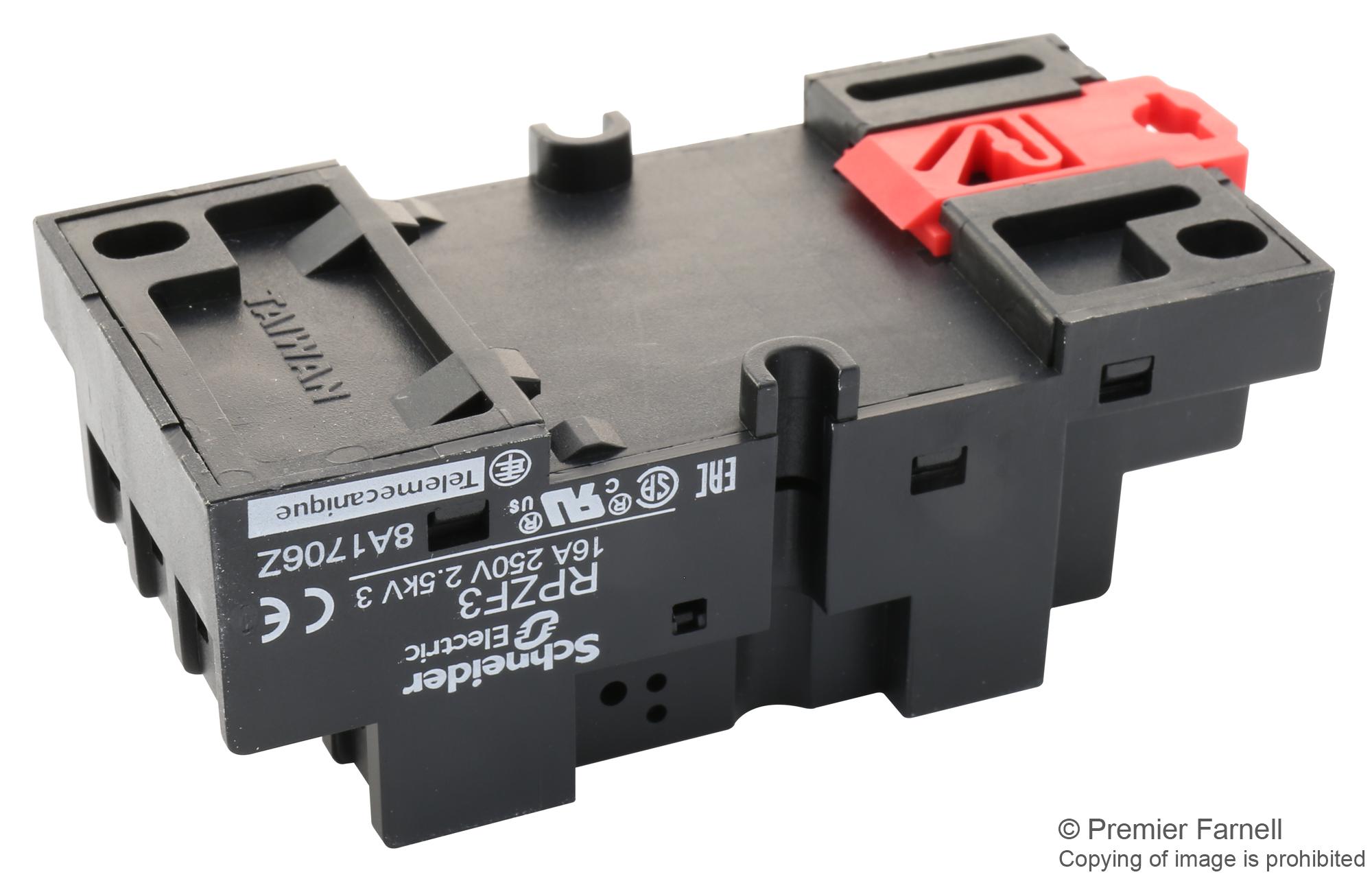 RPZF3 - Schneider Electric - Relay Socket, DIN Rail, Screw