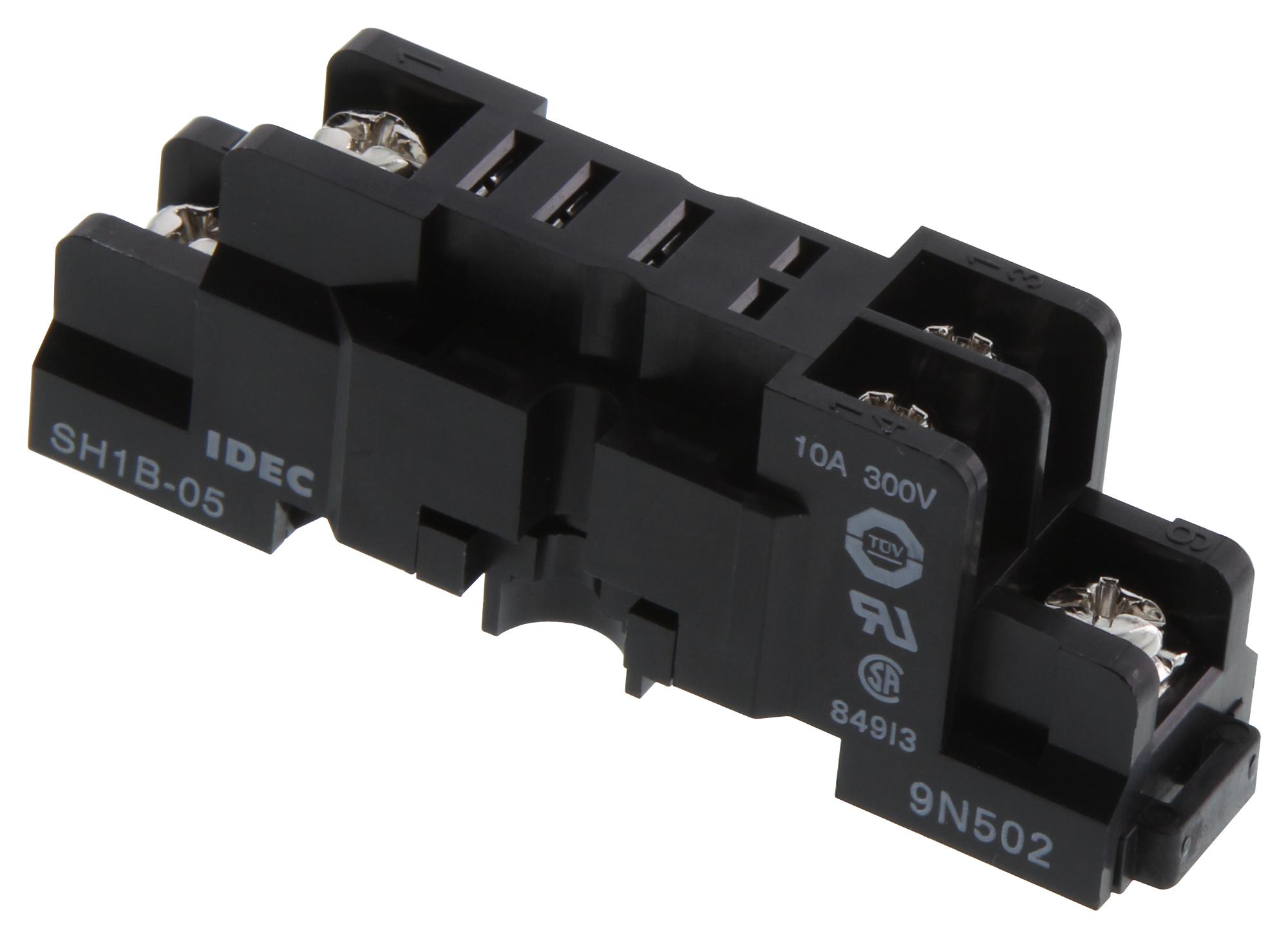 SH1B-05 - Idec - Relay Socket, DIN Rail, Screw