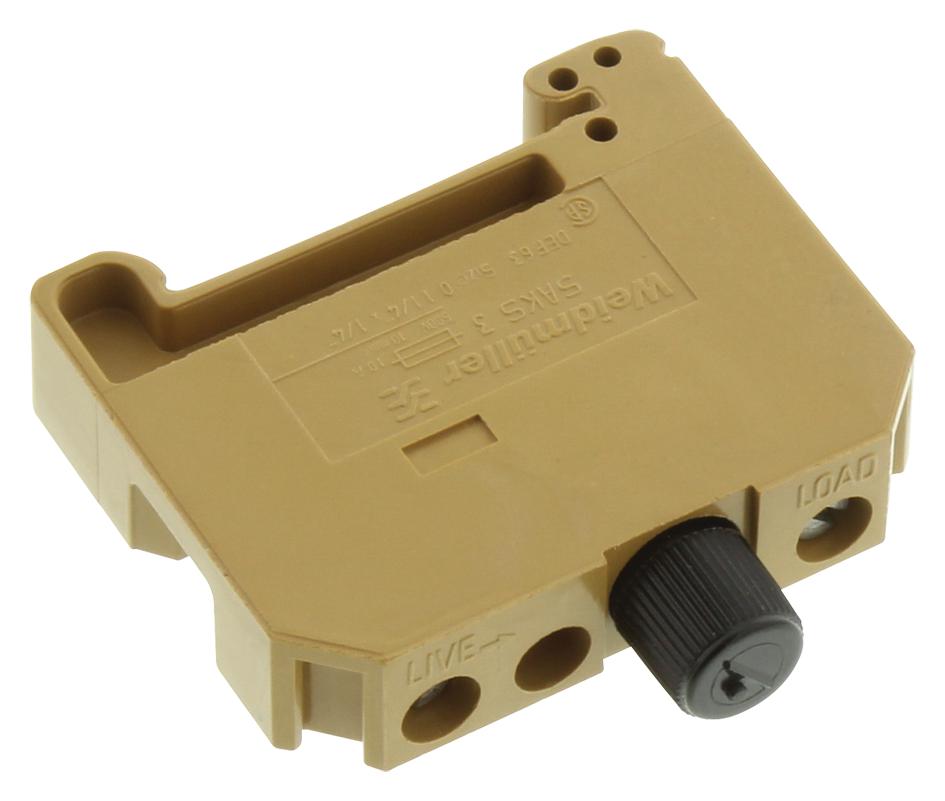 0667520000 - Weidmuller - Fused Terminal Block, 2 Positions, 22 AWG