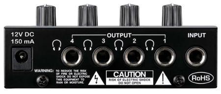 PHA40 - Pyle - Headphone Amplifier, 4-Way, Stereo