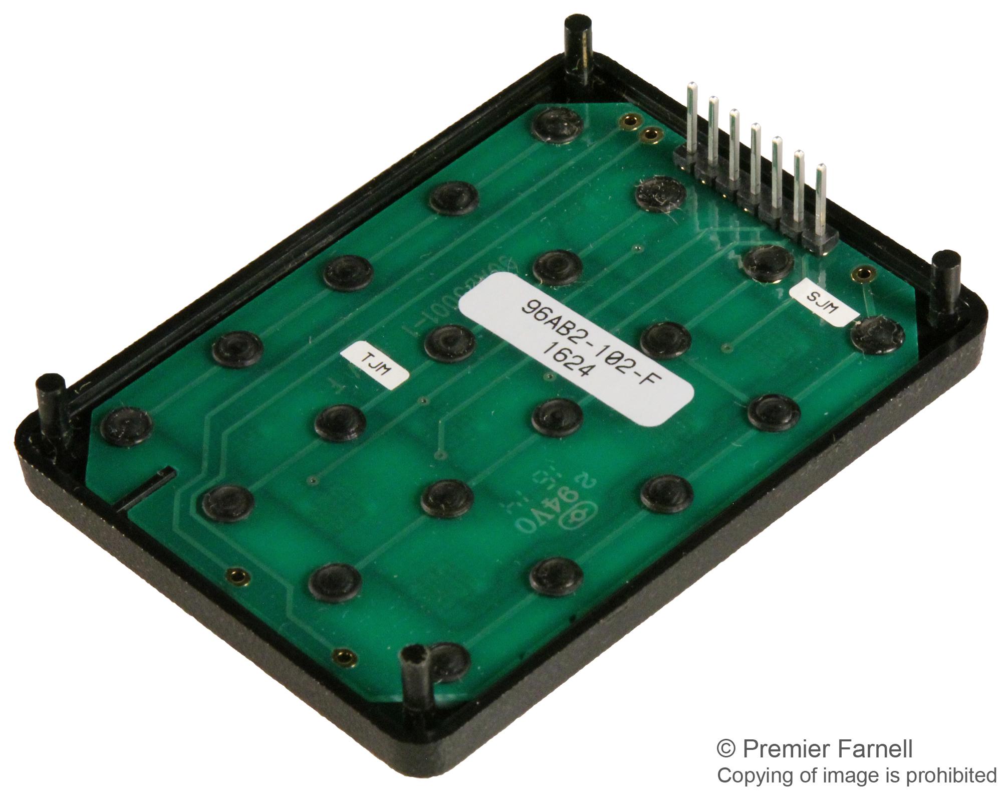 96AB2-102-F - Grayhill - Keypad, 96 Series, 3 x 4