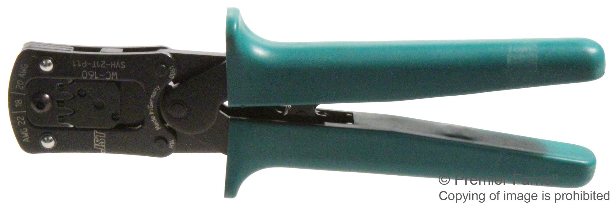 WC-160 - Jst (japan Solderless Terminals) - Crimp Tool, Ratchet, JST SVH-21T-P1.1 22-18AWG Contacts
