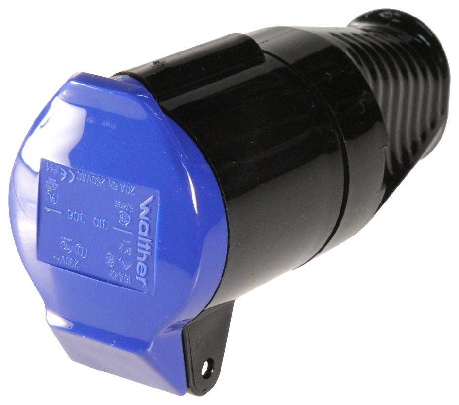 315306SW - Walther - Power Entry Connector, Inverted Cable Entry, 16 A