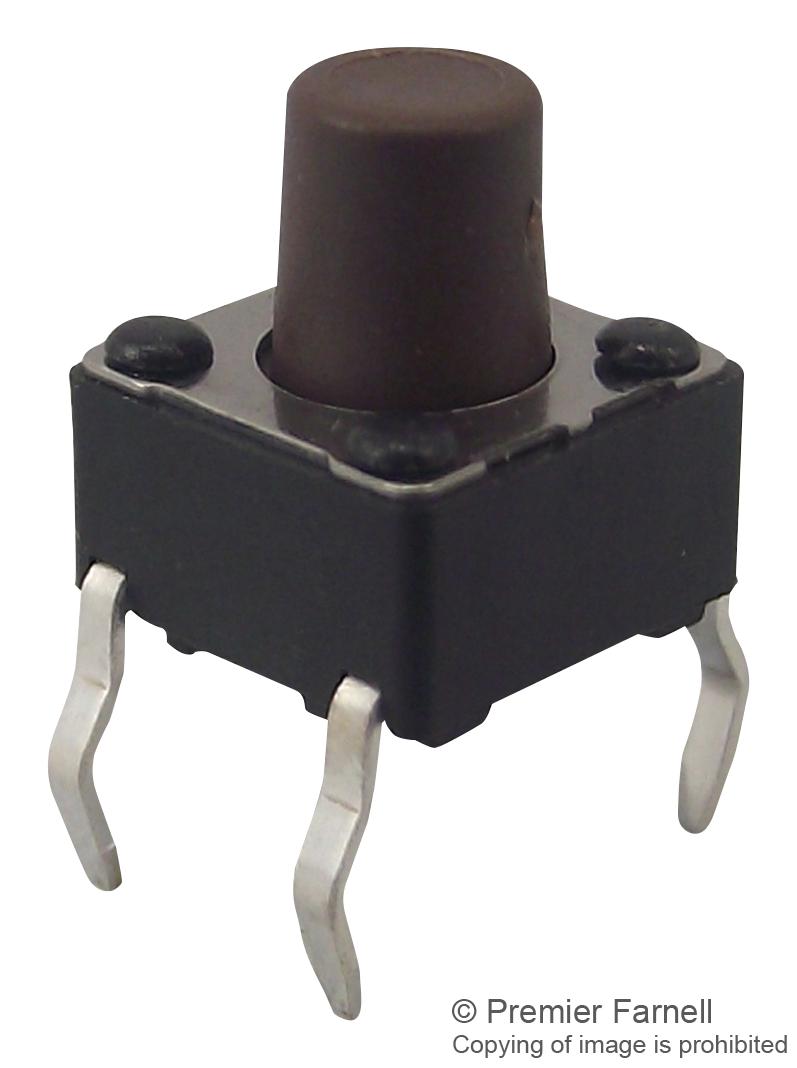 TL1105FF100Q - E-switch - Tactile Switch, TL1105 Series, Top Actuated