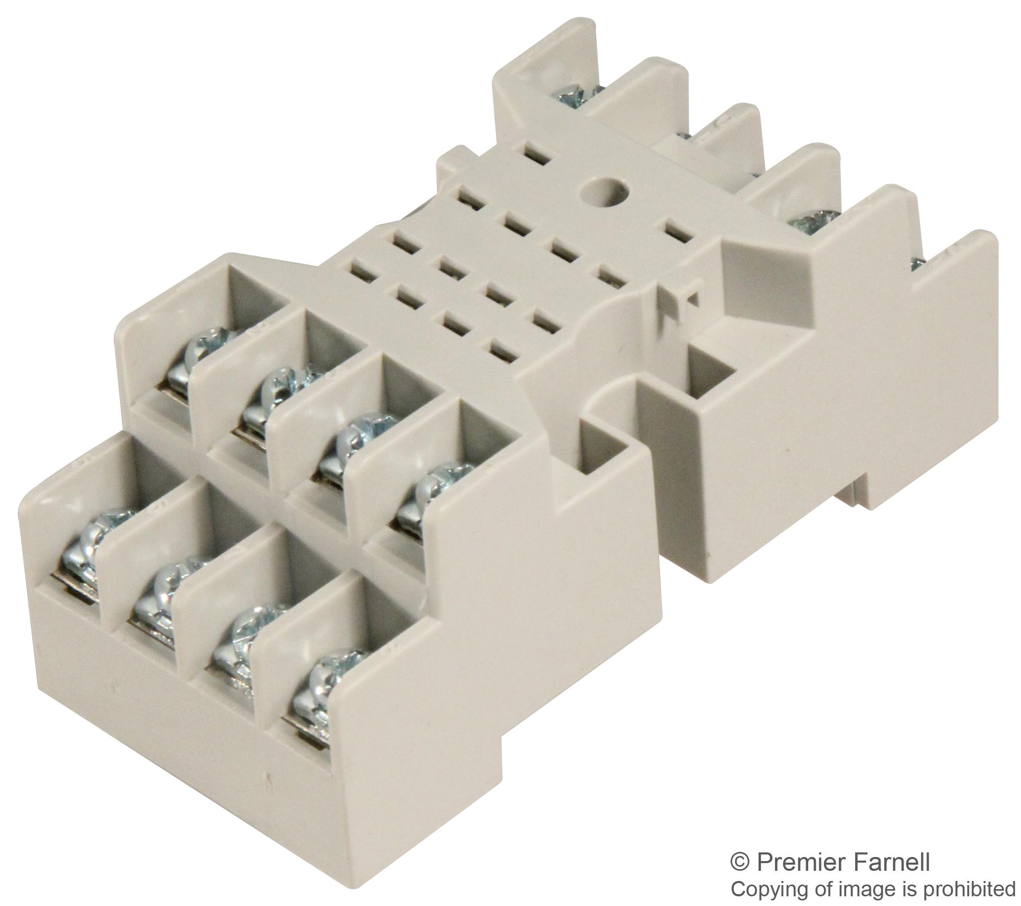 8501NR45 - Square D By Schneider Electric - Relay Socket, DIN Rail, Panel