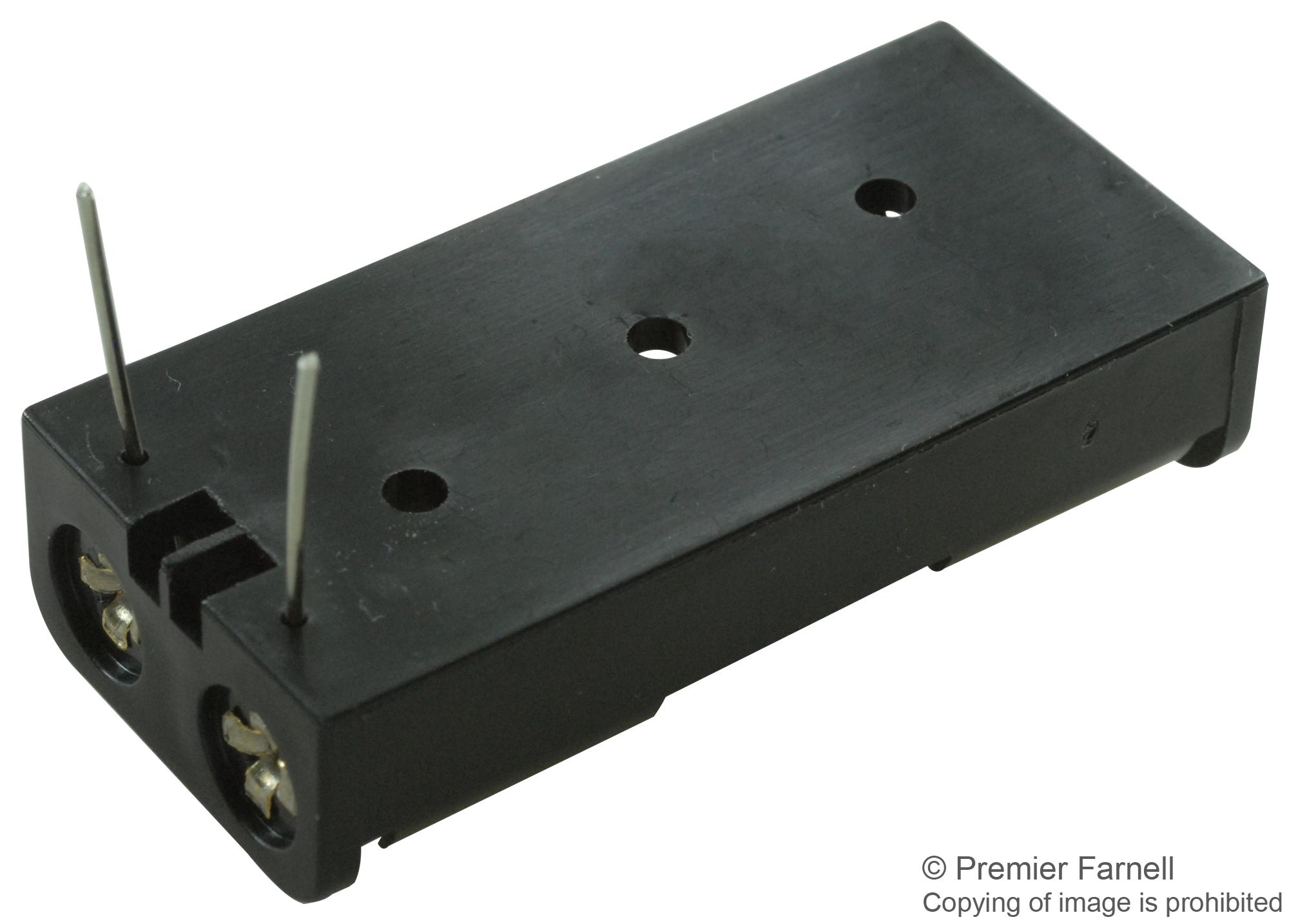 2468 - Keystone - Battery Holder, AAA x 2, Through Hole