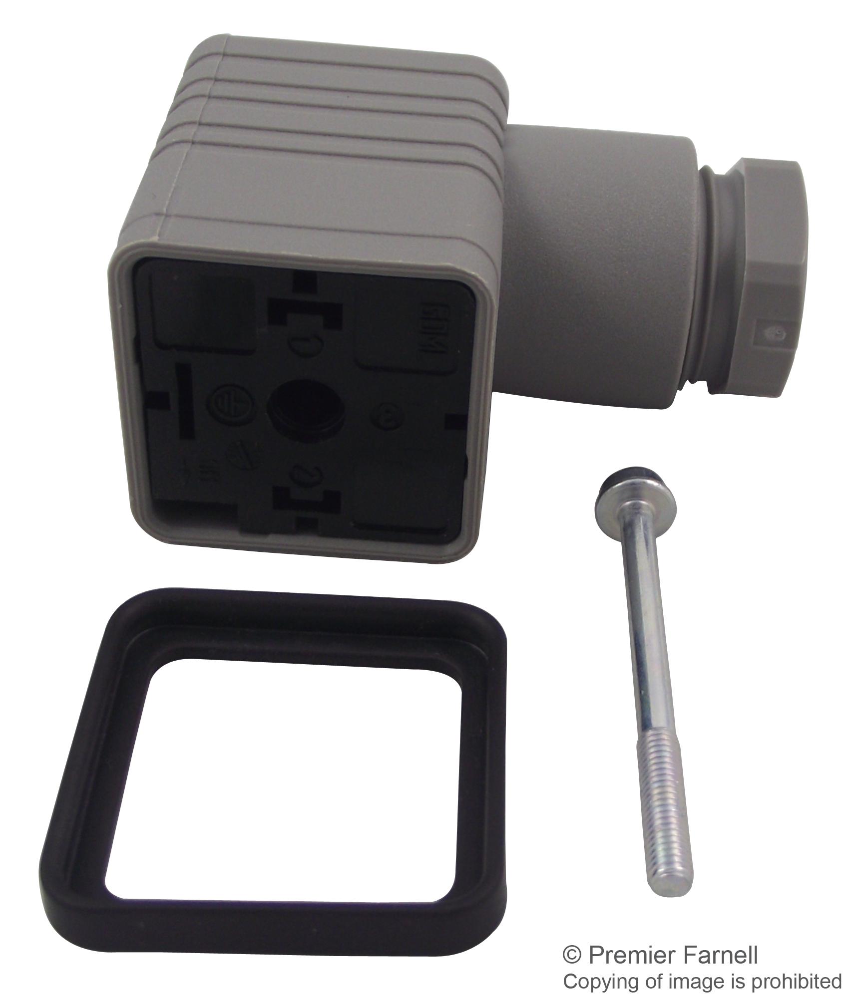 GDML 2011 GB1 GRAU/GREY - Hirschmann - Rectangular Power Connector, 2 ...