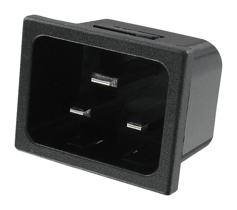 745W-15/08 - Qualtek Electronics - IEC Power Connector, IEC C20 Inlet, 20 A