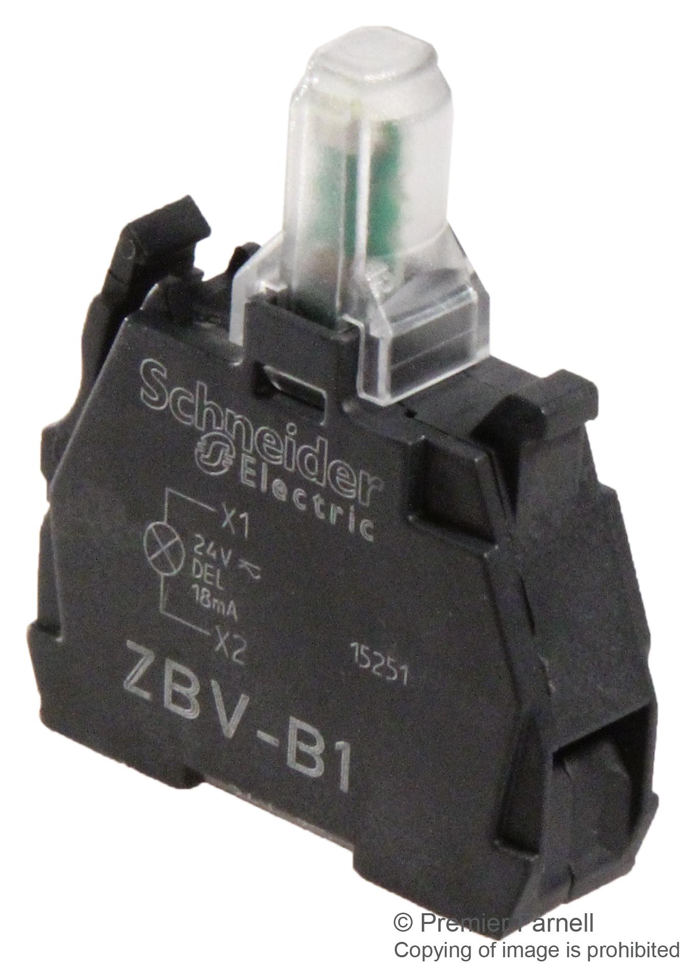 ZBVB1 - Schneider Electric - Lamp, ZB4, ZB5 and ZBE Series Pushbutton ...
