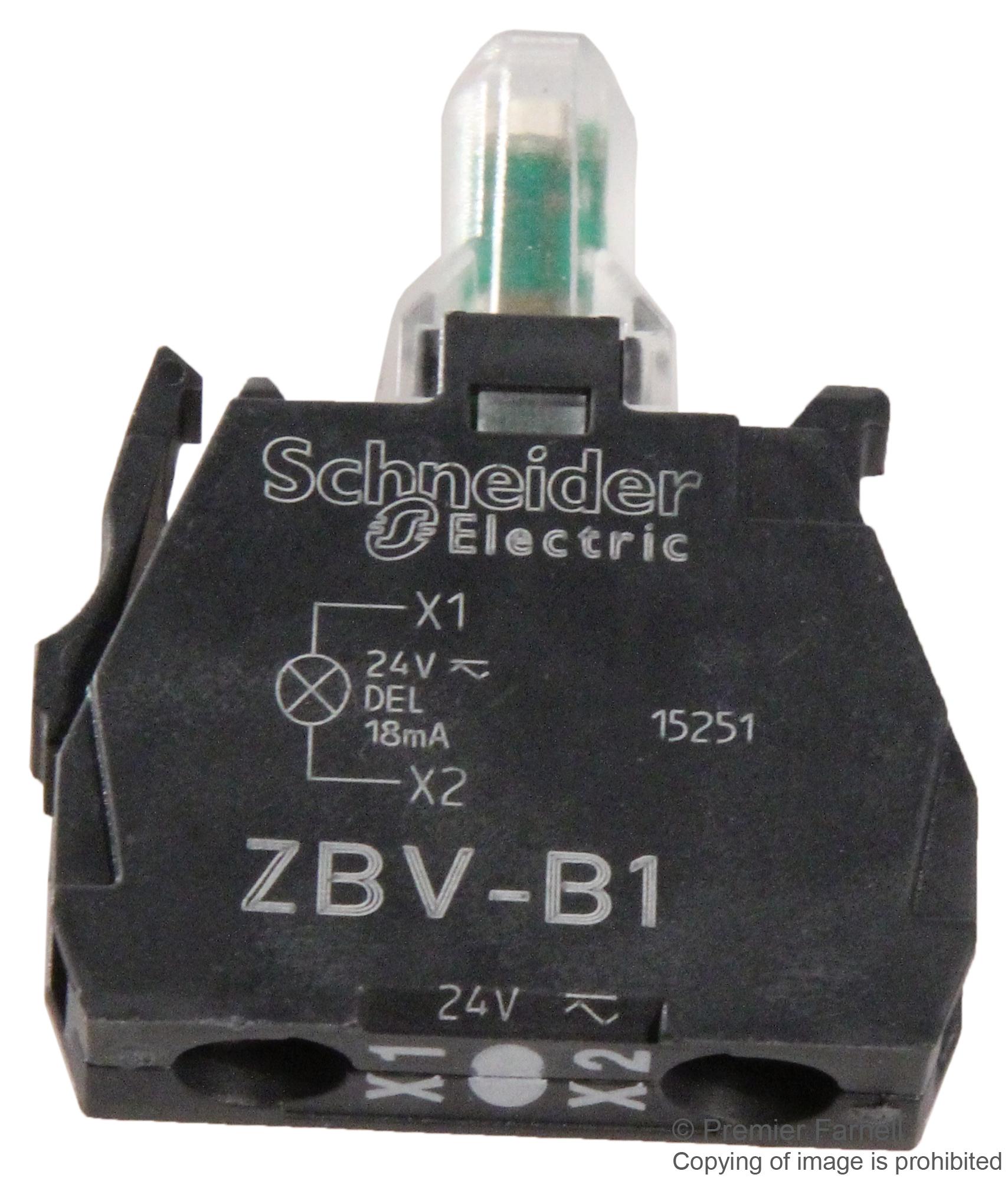 ZBVB1 - Schneider Electric - Lamp, ZB4, ZB5 and ZBE Series Pushbutton ...