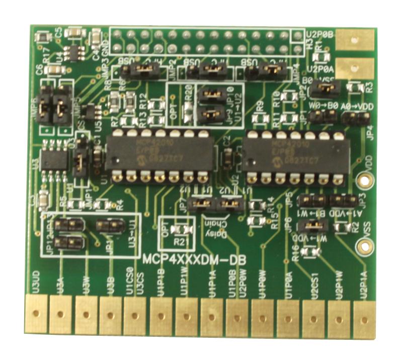 MCP4XXXDM-DB - Microchip - Digital Potentiometer Daughter Board ...