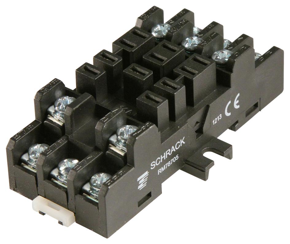 RM78705 - Schrack - Te Connectivity - Relay Socket, DIN Rail, Panel
