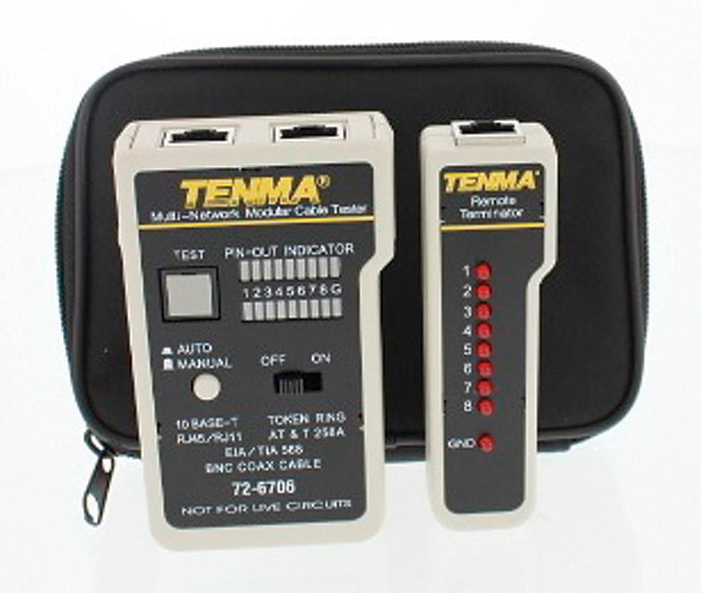 72-6706 - Tenma - Network Analyzer, Lan Tester, LED