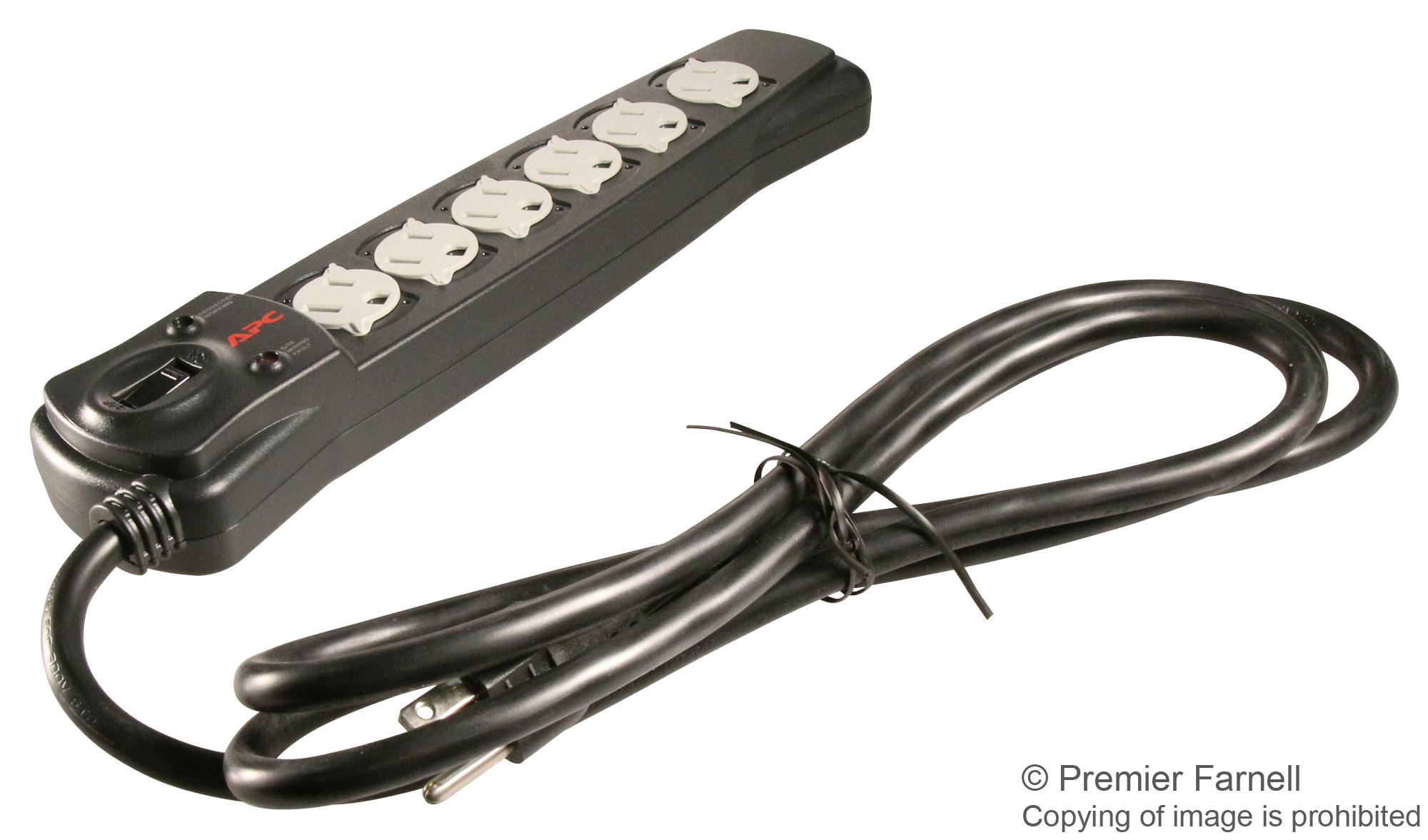 P6B - Apc - Surge Protector, 6 Outlets, NEMA 5-15R