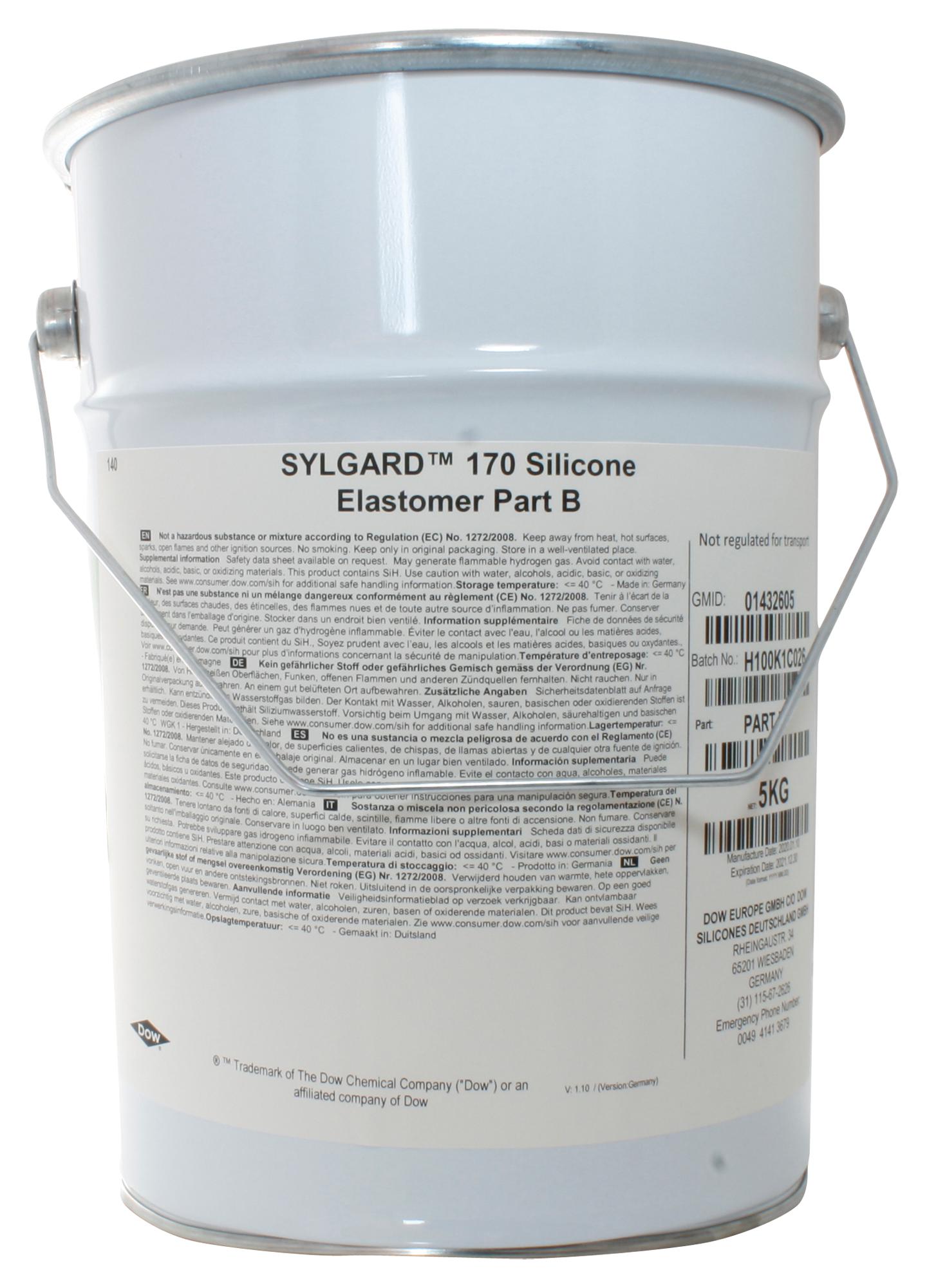 SYLGARD 170, 10KG - Dow - Potting Compound, Silicone, Black