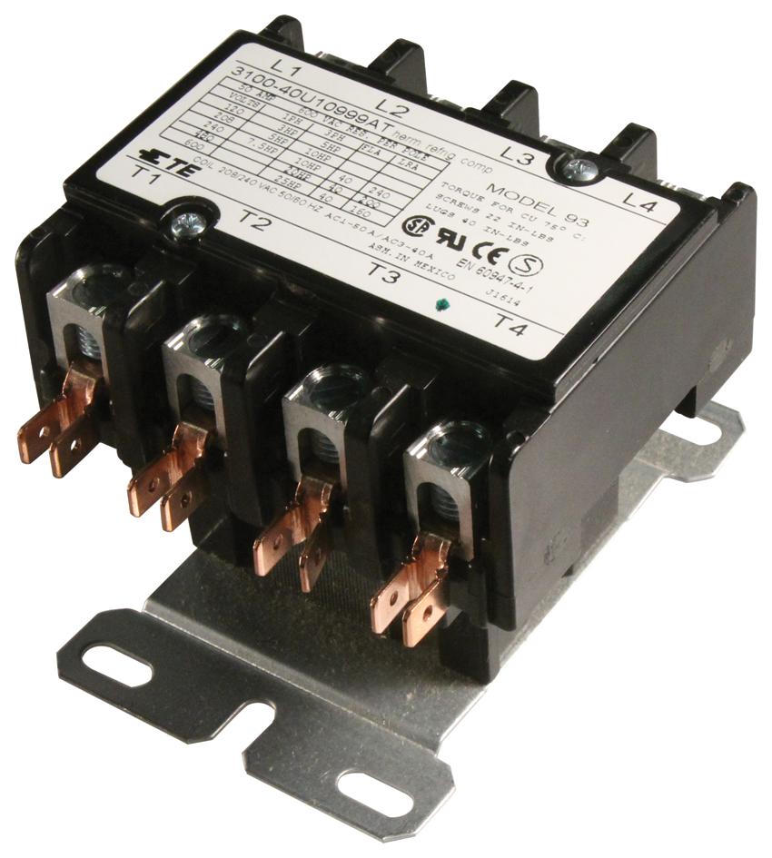 7-1611021-5 - Productsunlimited - Te Connectivity - Contactor, 40 A ...