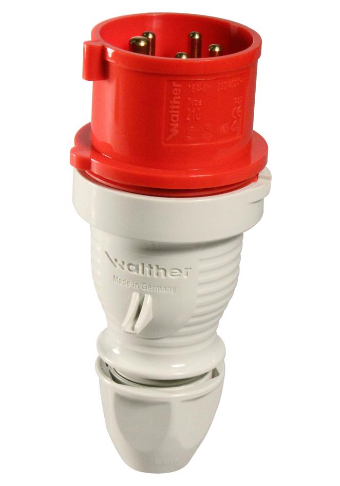 210 - Walther - Power Entry Connector, Cable Sleeve, 16 A