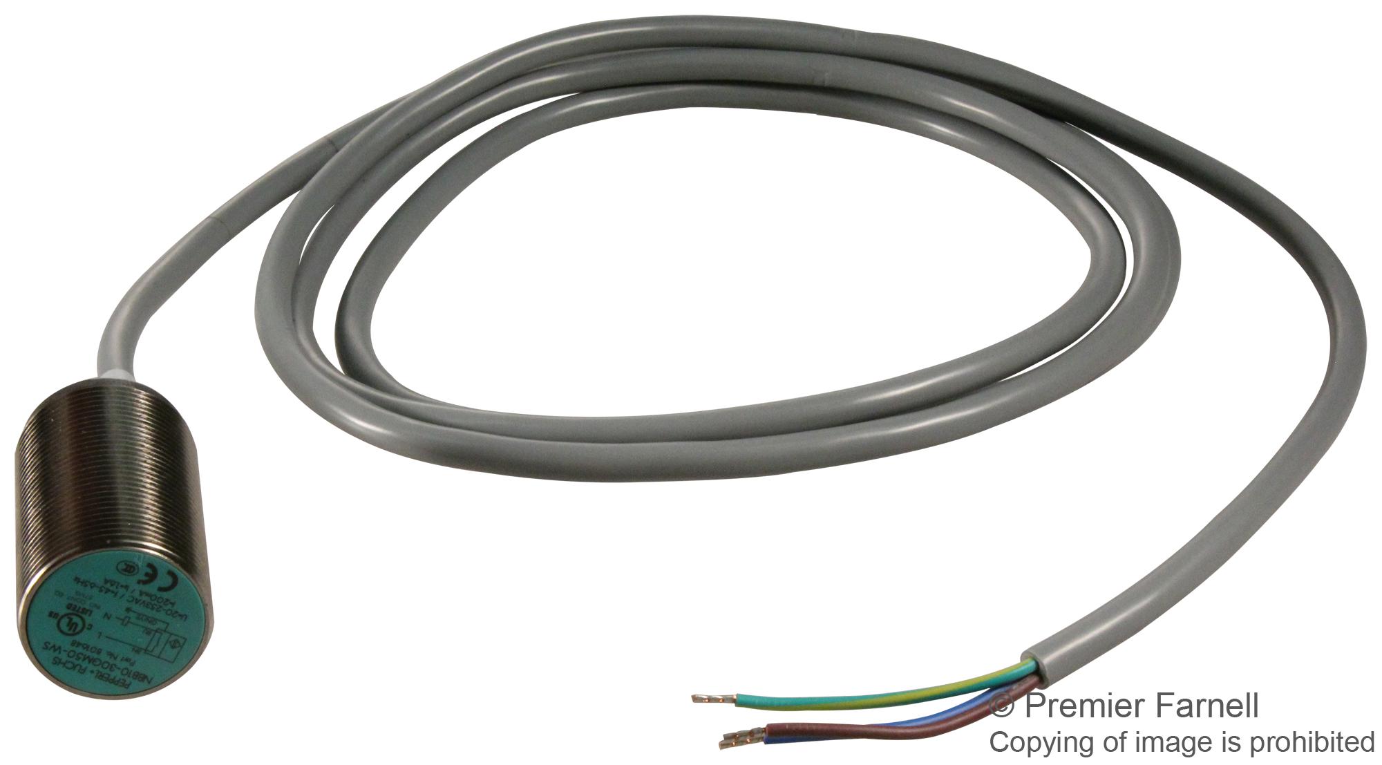 NBB10-30GM50-WS - Pepperl+fuchs - Inductive Proximity Sensor, Basic Series, 25 mm
