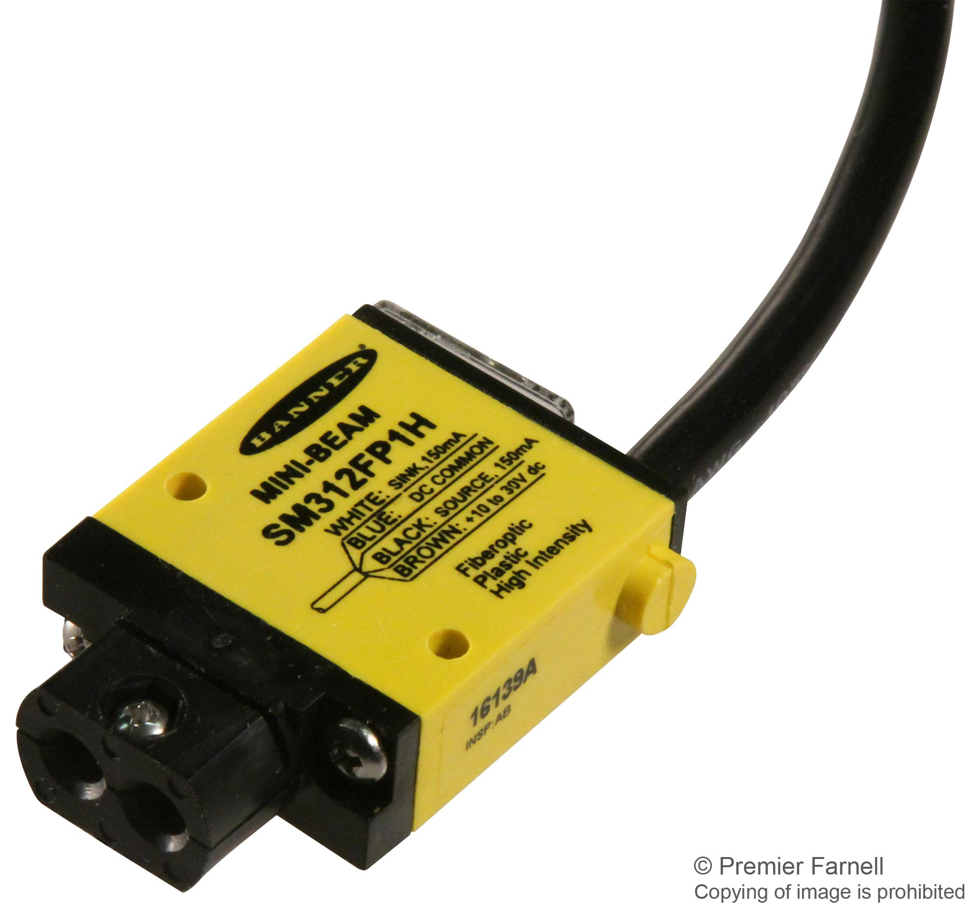 SM312FP1H - Banner Engineering - Fiber Optic Sensor, Mini Beam, Plastic