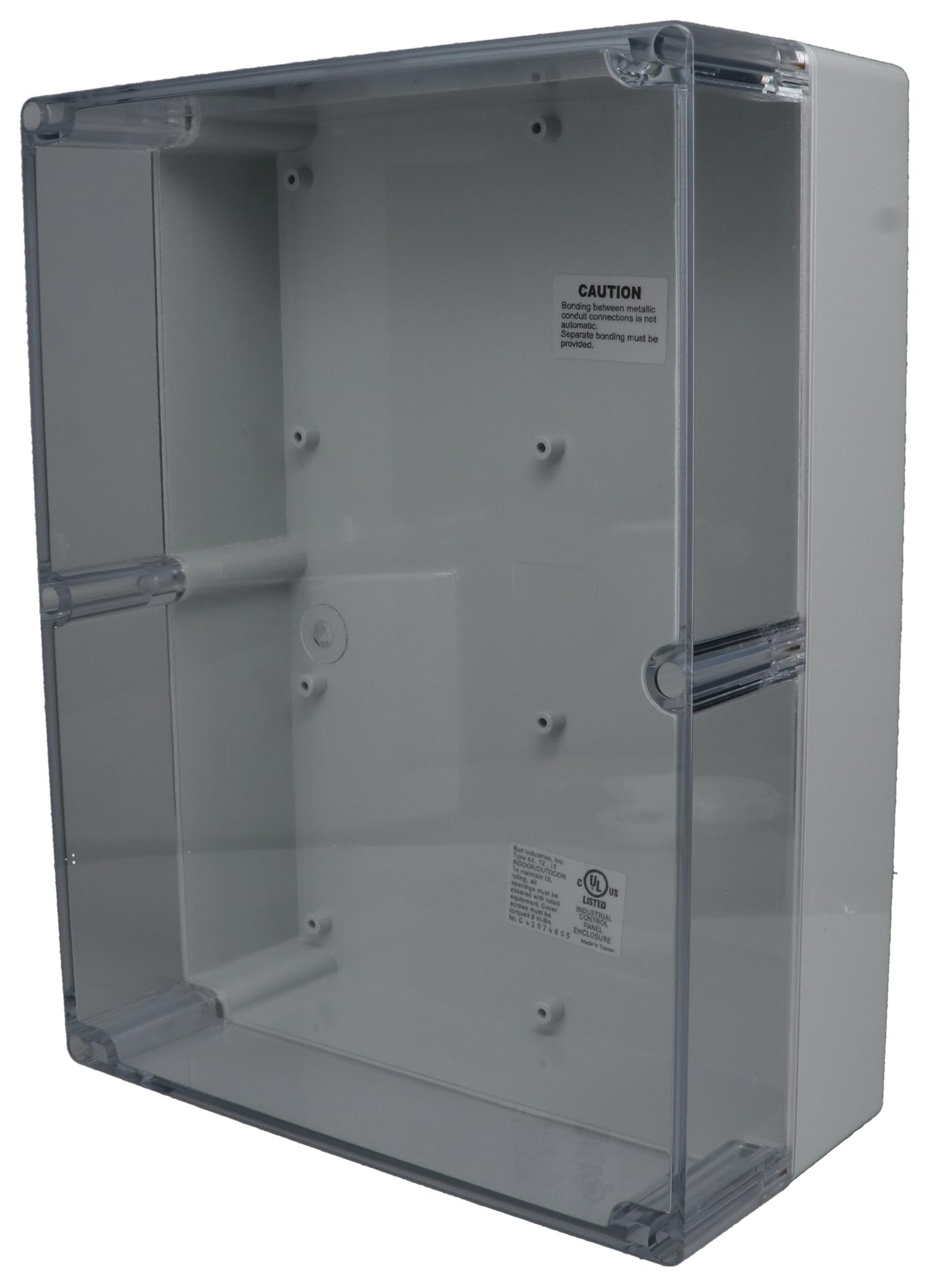 PN-1343-AC - Bud Industries - Plastic Enclosure, Wall Mount, Polycarbonate