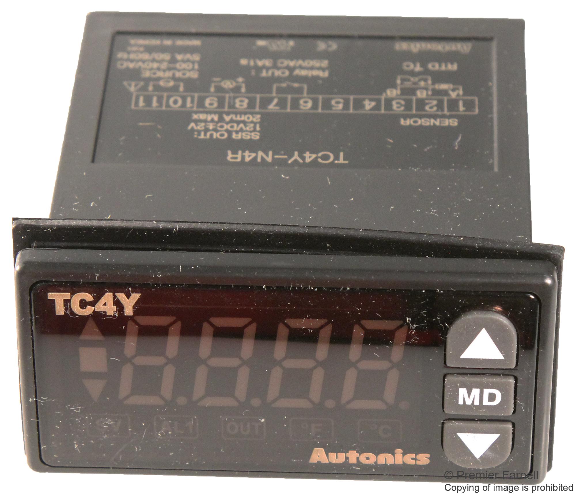 TC4Y-N4R - Autonics - Temperature Controller, PID, DIN 72x36