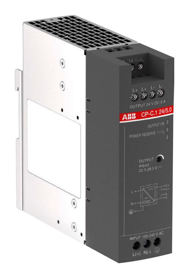 1SVR360563R1001 - Abb - AC/DC DIN Rail Power Supply (PSU), 1 Output, 120 W